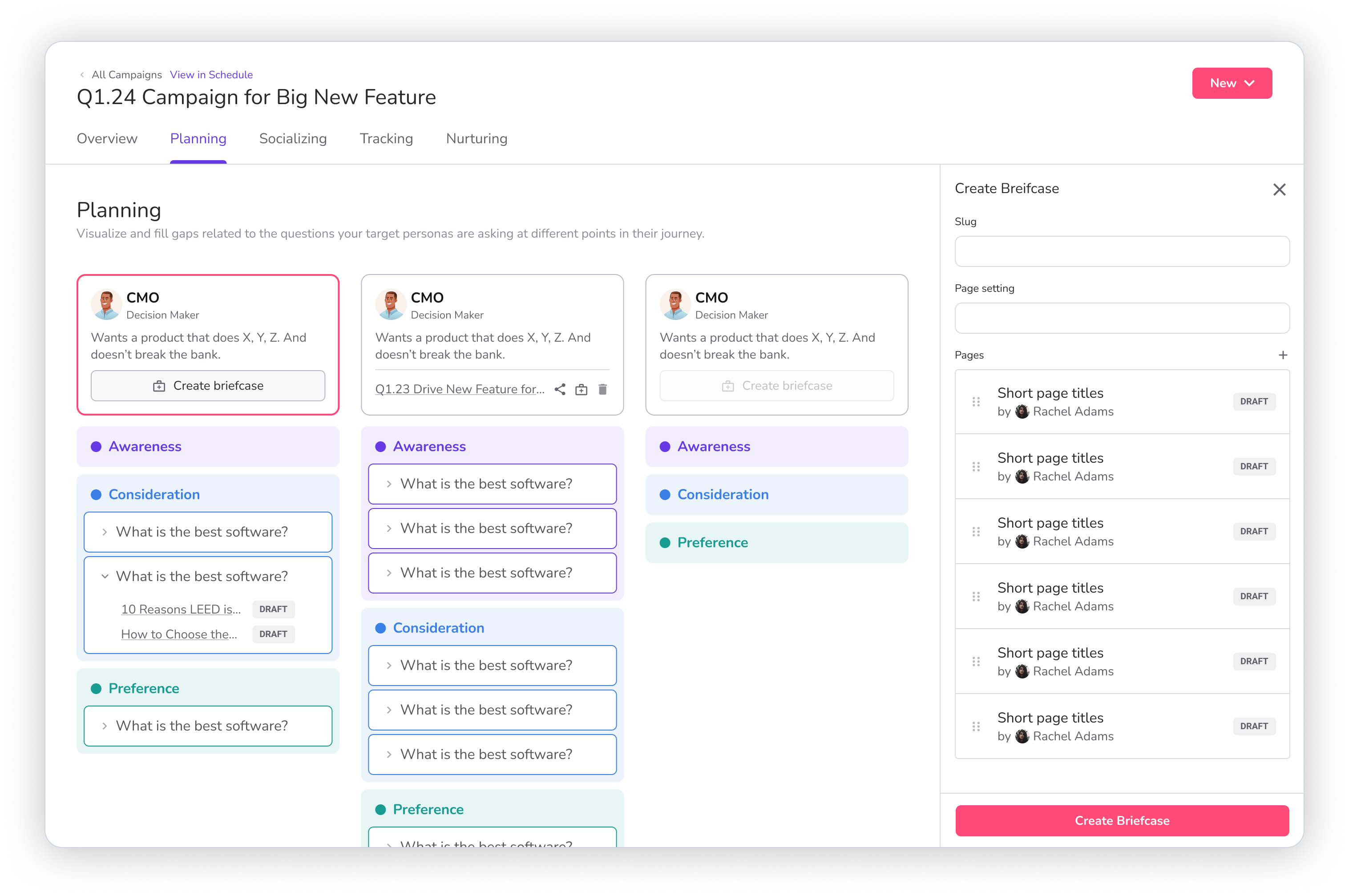 Coordinate. Curate. Optimize. | Leed